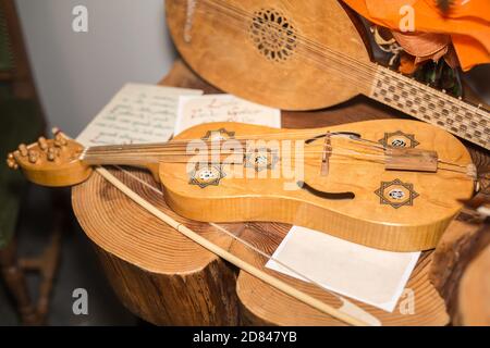 The Wooden Vielle: an European Medieval Bowed Stringed Instrument Stock ...