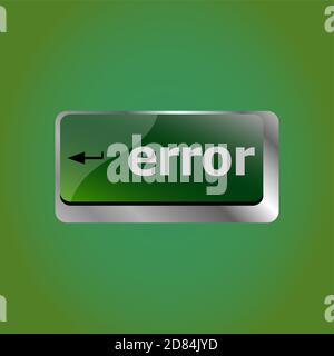 Error keyboard keys button close-up, internet concept Stock Photo - Alamy