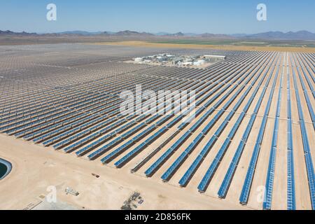 Solana Generating Station, solar panel fields, Gila Bend, AZ, USA Stock ...