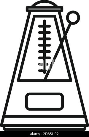 Metronome vector line icon, linear concept, outline sign, symbol Stock ...