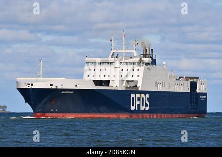 Ro-Ro Cargo Ship Ark Germania inbound for Kiel Stock Photo - Alamy
