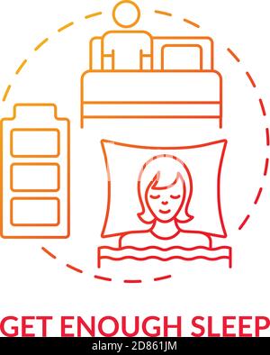 Get enough sleep concept icon Stock Vector Image & Art - Alamy