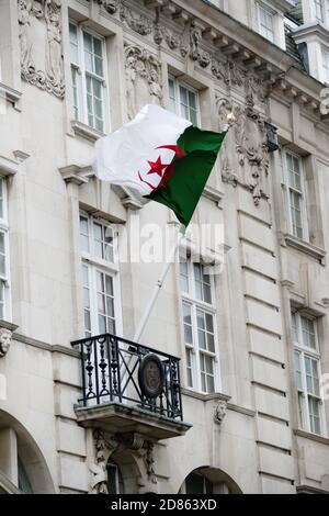Embassy of Algeria at Riding House Street in London Stock Photo - Alamy
