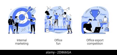 Employee engagement abstract concept vector illustrations Stock Vector ...