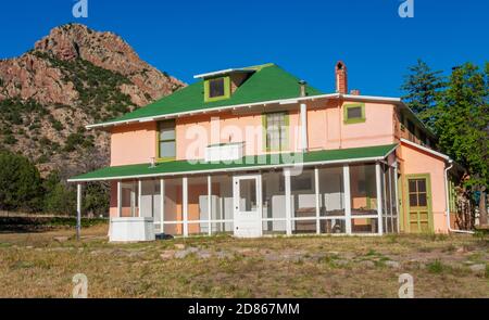 Viberant Colored House at Chiricahua National Monument Stock Photo - Alamy