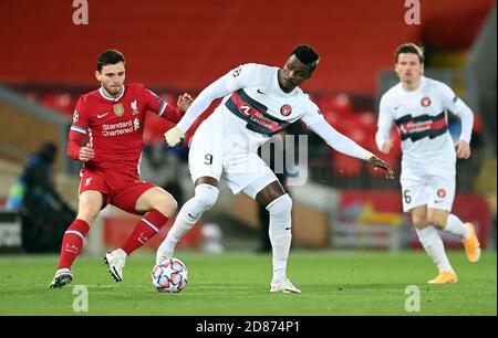 Andrew Robertson of FC Liverpool during the Uefa Champions League ...
