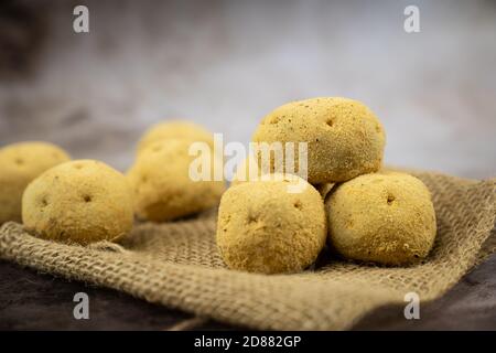 Japanese potato shaped dango Stock Photo - Alamy