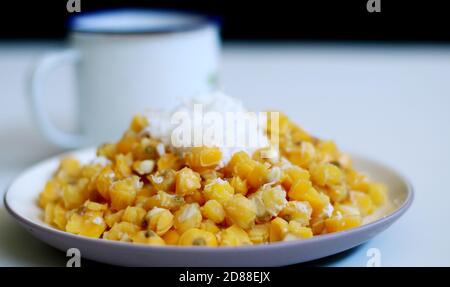 Grontol jagung on white background. Grontol jagung is traditional ...
