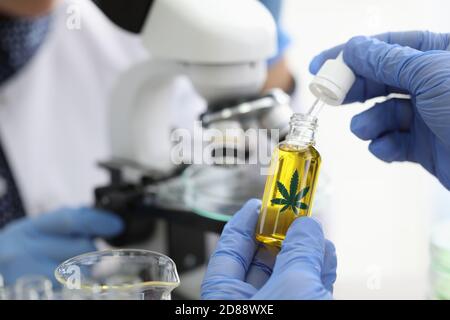 Chemical scientists examine composition of hemp extract under ...