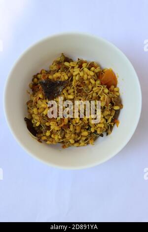 Green gram sprouts stir fry, mugachi usal, maharashtrian food Stock ...
