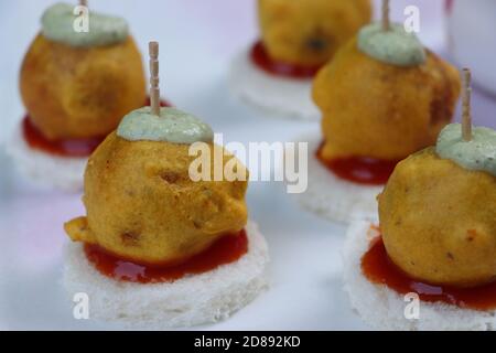 Mini vada Pav, restaurant style version of roadside fast food dish from ...