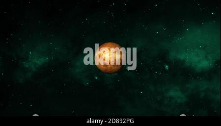 front view of Venus planet from space. full 3d view of Venus 4k ...