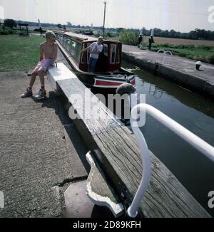 Leisure activity at Knowle Locks, Solihull Stock Photo - Alamy