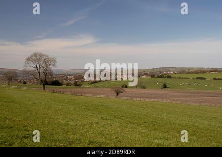 View from Rawdon Billing, Leeds, showing Airedale and Wharfedale Stock ...