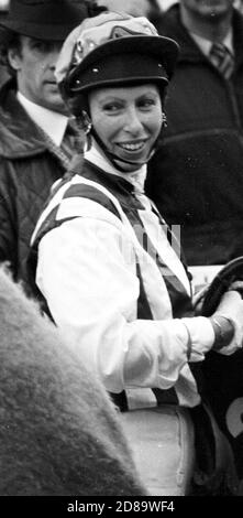 PRINCESS ANNE RIDES LITTLE SLOOP AT GOODWOOD RACES. 1984 Stock Photo ...