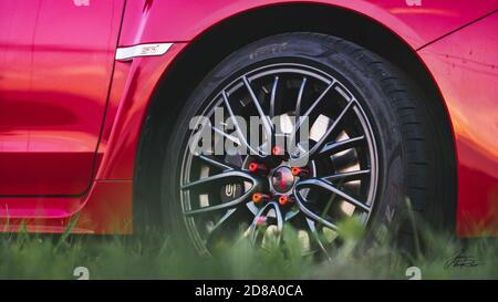 Subaru WRX STI Close UP Stock Photo - Alamy