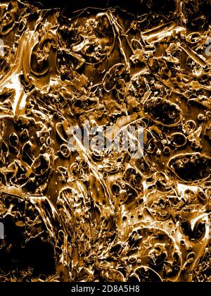 Medium roasted coffee bean imaged by scanning electrom microscope Stock ...