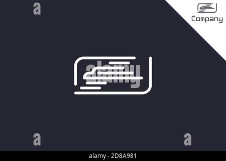 Bird express, fast eagle logo design concept template, Abstract ...