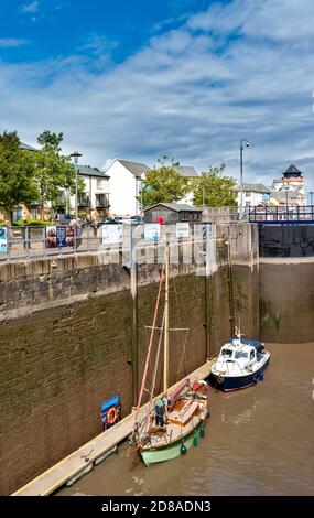 Portishead Lock Portishead Somerset England Stock Photo - Alamy