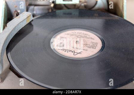 Antique vinyl record turntable, Casa Consistorial, Holguin, Cuba Stock ...