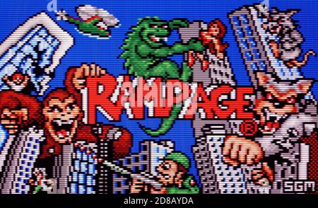 Rampage - Atari Lynx Videogame - Editorial use only Stock Photo - Alamy