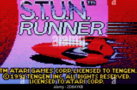 Stun Runner - Atari Lynx Videogame - Editorial use only Stock Photo - Alamy