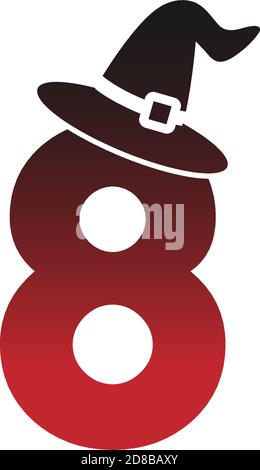 Number 3 witch hat concept design Illustrator Stock Vector Image & Art ...