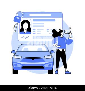 Driving license abstract concept vector illustrations Stock Vector ...
