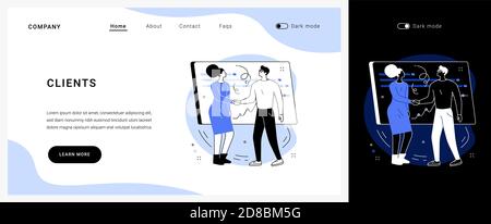 clients landing page, corporate website, business page, project main ...