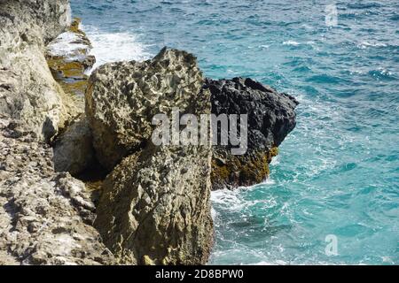 A mesmerizing shot of a rocky seashore Stock Photo - Alamy