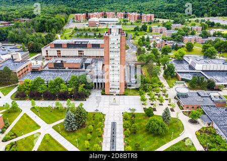 Library Tower, Binghamton University Campus, Binghamton, NY, USA Stock ...