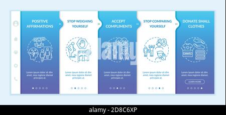 Body positivity tips vector infographic template Stock Vector Image ...