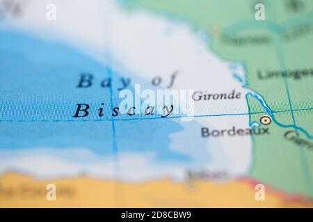 Bay of Biscay on the World Map Stock Photo - Alamy