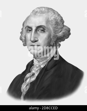 Constitutional Convention 1787 with George Washington presiding over ...