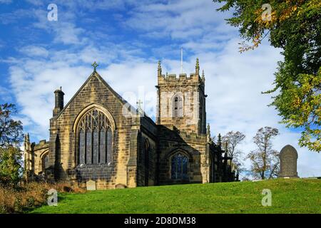 UK,South Yorkshire,Barnsley,Silkstone,Church of All Saints Stock Photo ...