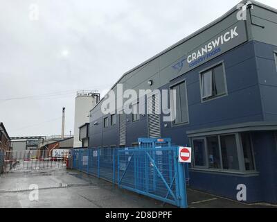The Cranswick Country Foods meat processing plant in Watton, Norfolk ...