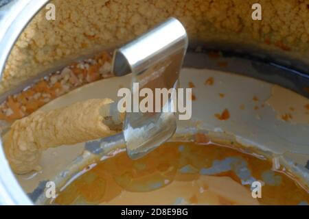 interior of kettle ruined by calcium carbonate limescale ting orange ...