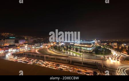 10/26/2020,Bursa,Turkey,Night view from Bursa city square Stock Photo ...