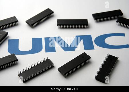 The UMC (United Microelectronics Corporation) logo seen on the ...