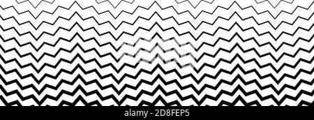 Wide rectangular format wavy, waving, zig-zag, criss-cross lines design ...