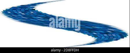 Wide rectangular format wavy, waving, zig-zag, criss-cross lines design ...