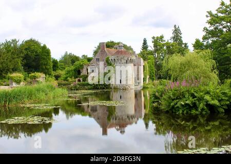 Old Scotney Castle, Lamberhurst, Kent from a balloon Stock Photo - Alamy