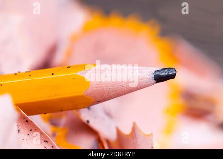 ordinary yellow wooden pencil Stock Photo - Alamy