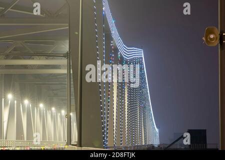 The Sanguantang Bridge which connects the east town and Zhenhai ...