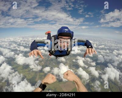 skydiving point of view Stock Photo - Alamy