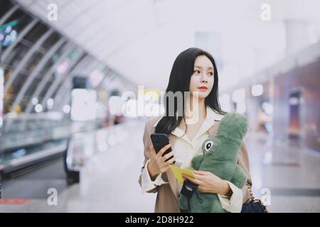 Chinese actress, singer and model Shen Yue attends an activity in ...