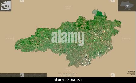 Kirovohrad, region of Ukraine. High resolution satellite map Stock ...