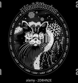 The Christmas Cat of Iceland - The Yule Cat - Jolakotturinn, Icelandic ...