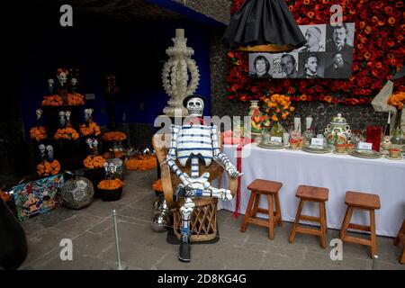The wounded table by Frida Kahlo on postage stamp Stock Photo - Alamy