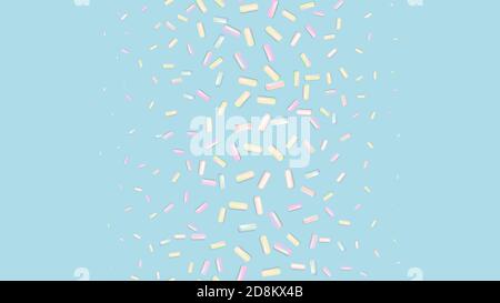 Sprinkle realistic with grains star shaped. Seamless pattern colorful ...